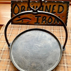 Rare! 1800’s Bailed Rotating Hearth Griddle Cast Iron Skillet - Etsy