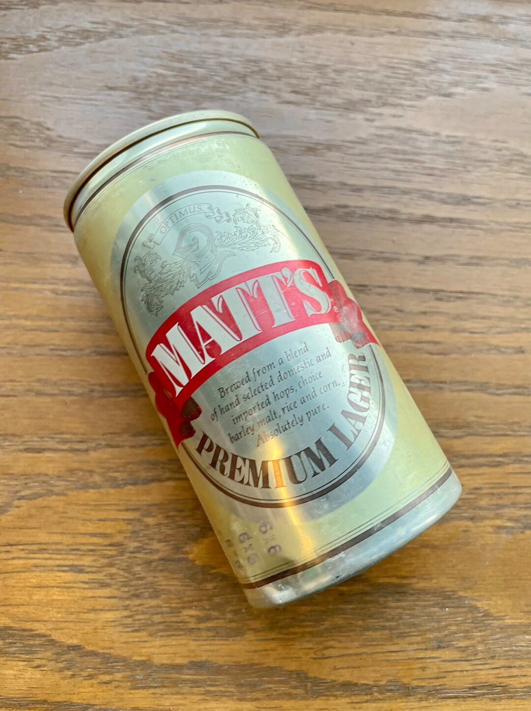 Vintage Matt’s Premium Lager Beer Can - Etsy