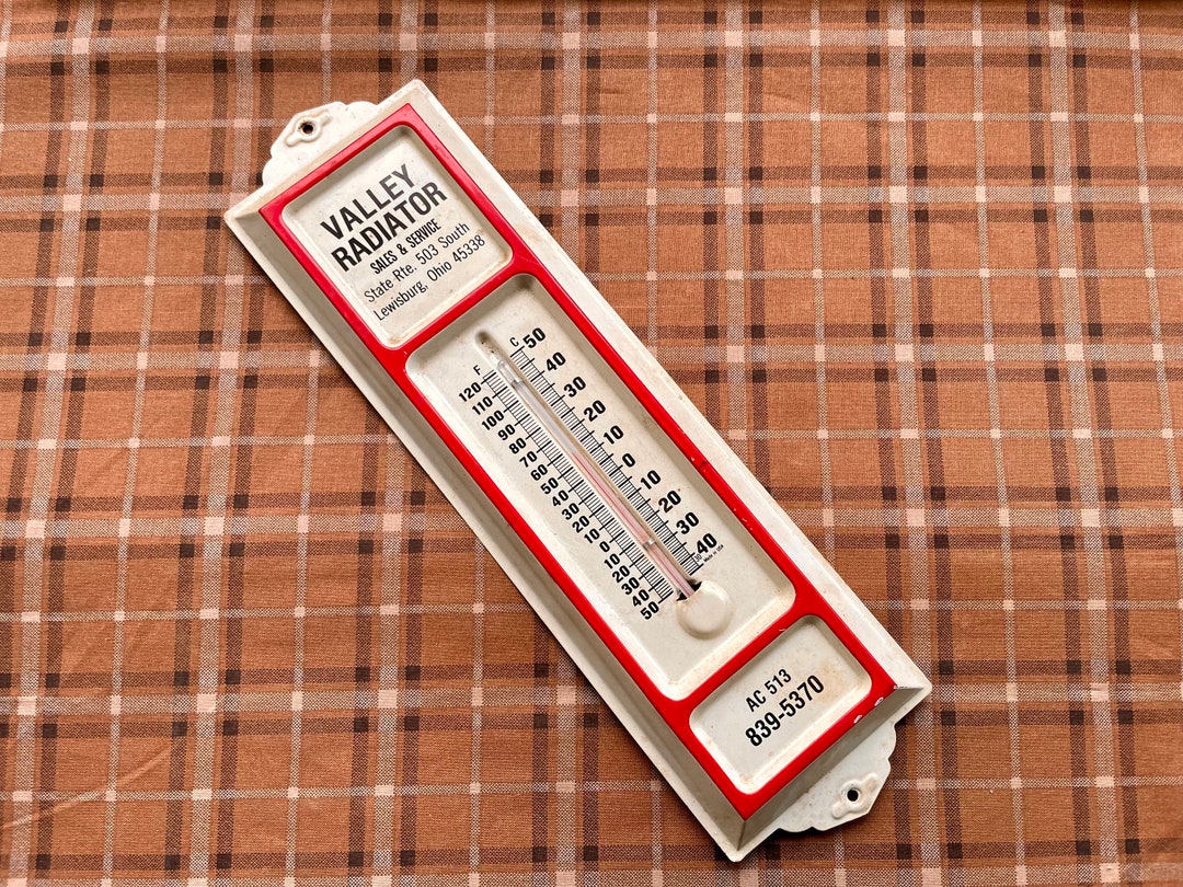 Vintage Valley Radiator Advertising Thermometer Lewisburg Ohio - Etsy