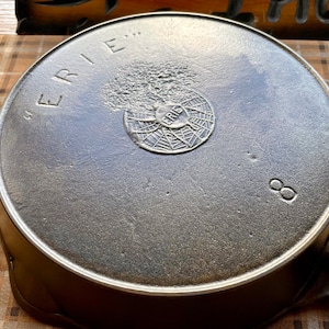 RARE! Erie #8 Spider Logo Cast Iron Griswold Skillet - Etsy