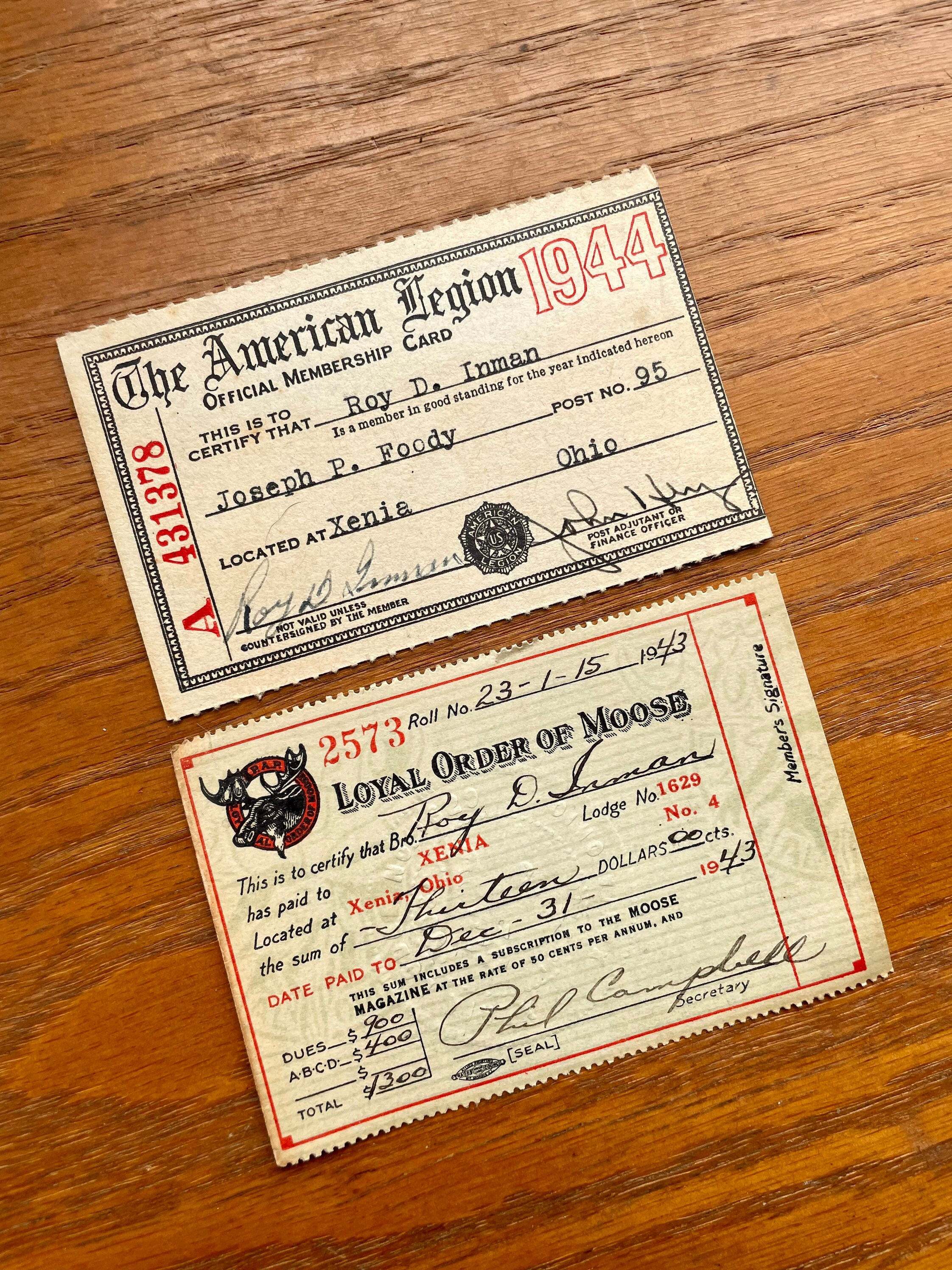 Moose Membership Card