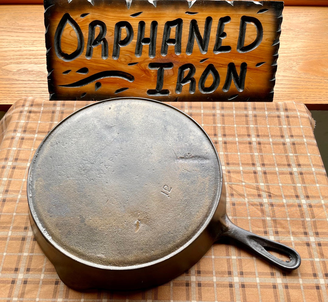 Rare! Wapak #12 Block Logo Cast Iron Skillet - Etsy