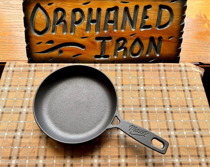 Vintage Mason Brand #6 Cast Iron Skillet - Etsy