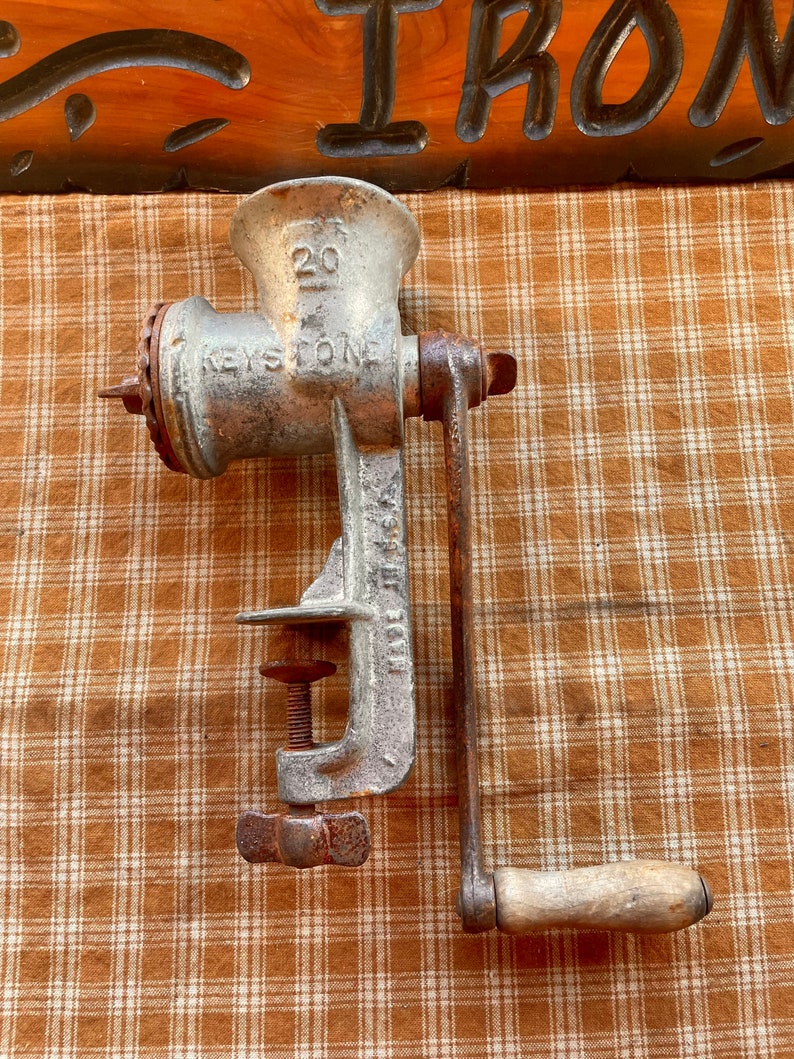Keystone Cast Iron Food Chopper Meat Grinder - Etsy