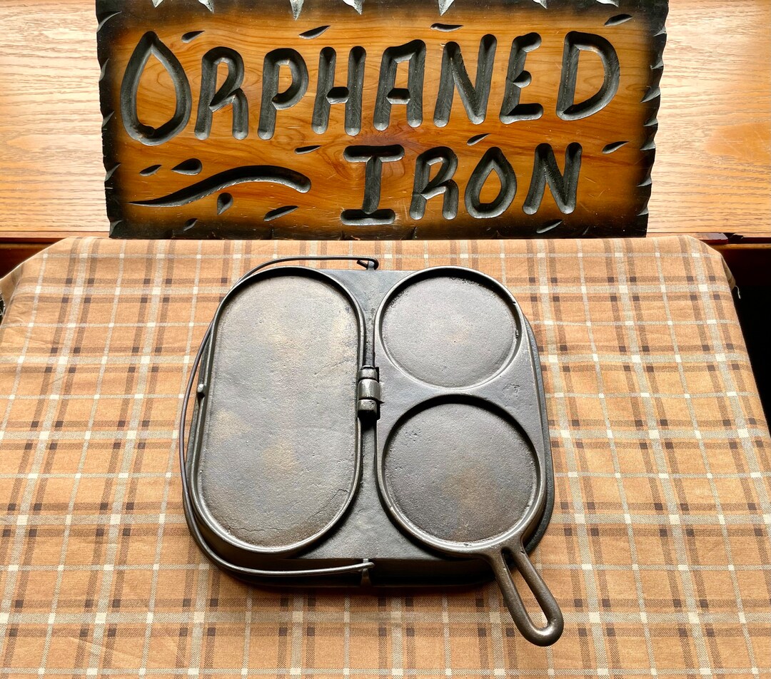 RARE! Wagner #2 Pancake Cast Iron Flip Griddle - Etsy