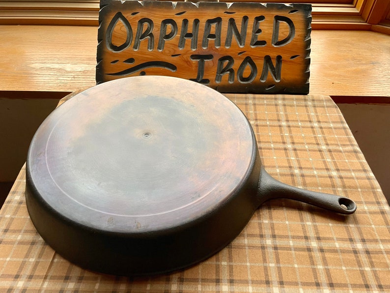 Rare! AB&I #15 Cast Iron Milled Bottom Skillet - Etsy