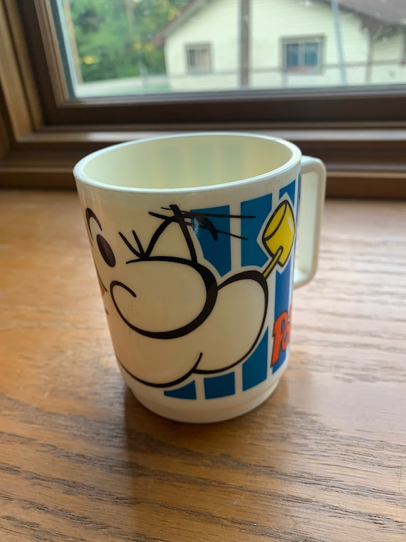 Vintage Popeye Plastic Mug | Etsy