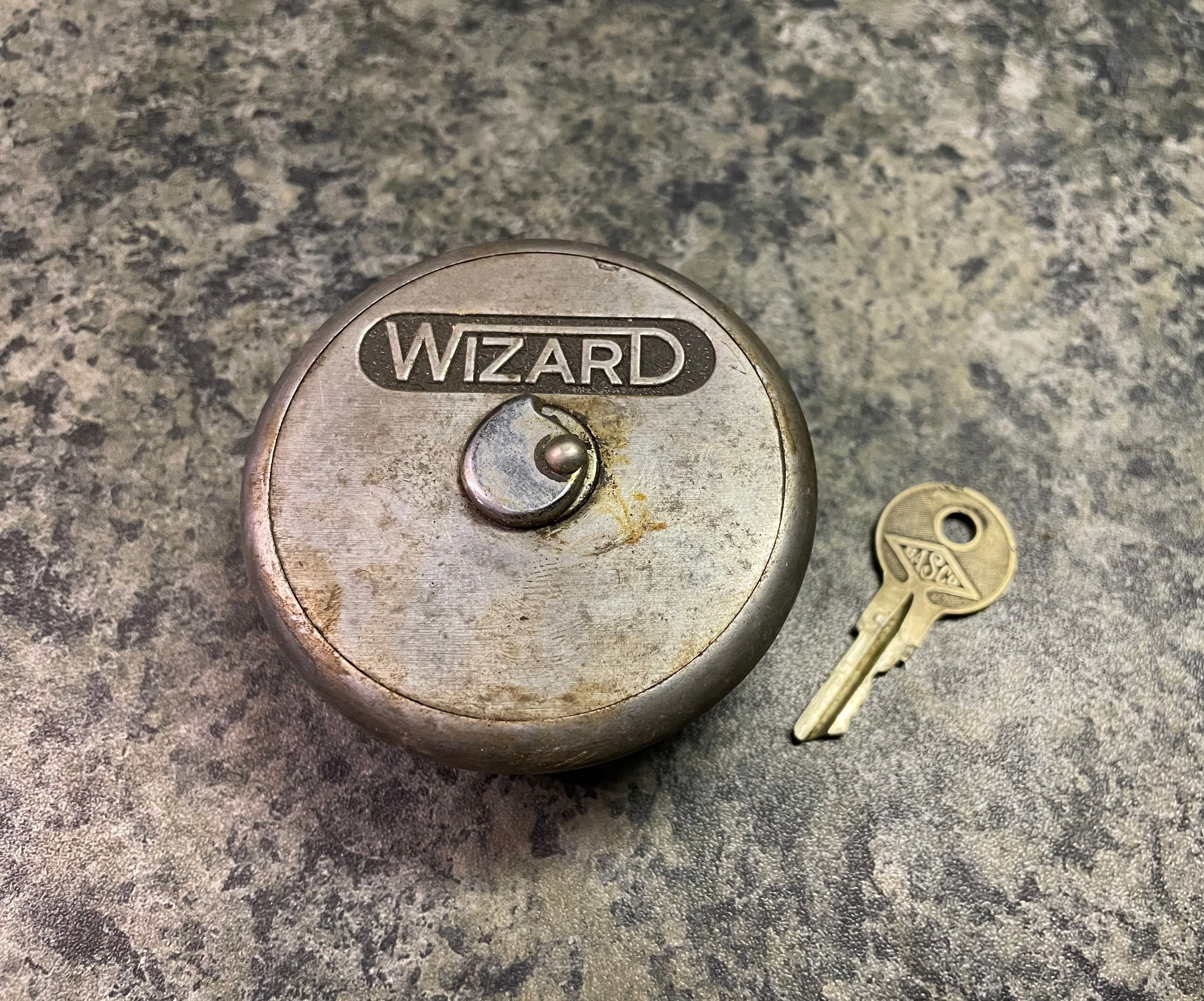 Advertisements Collectibles Antique Wizard Locking Gas Fuel Cap etna.com.pe
