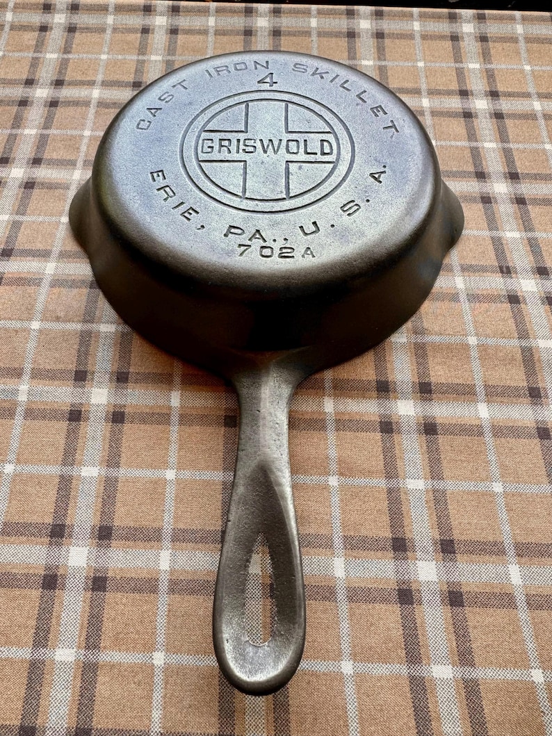 Rare! Griswold #4 Large Block Logo Cast Iron Skillet - Etsy