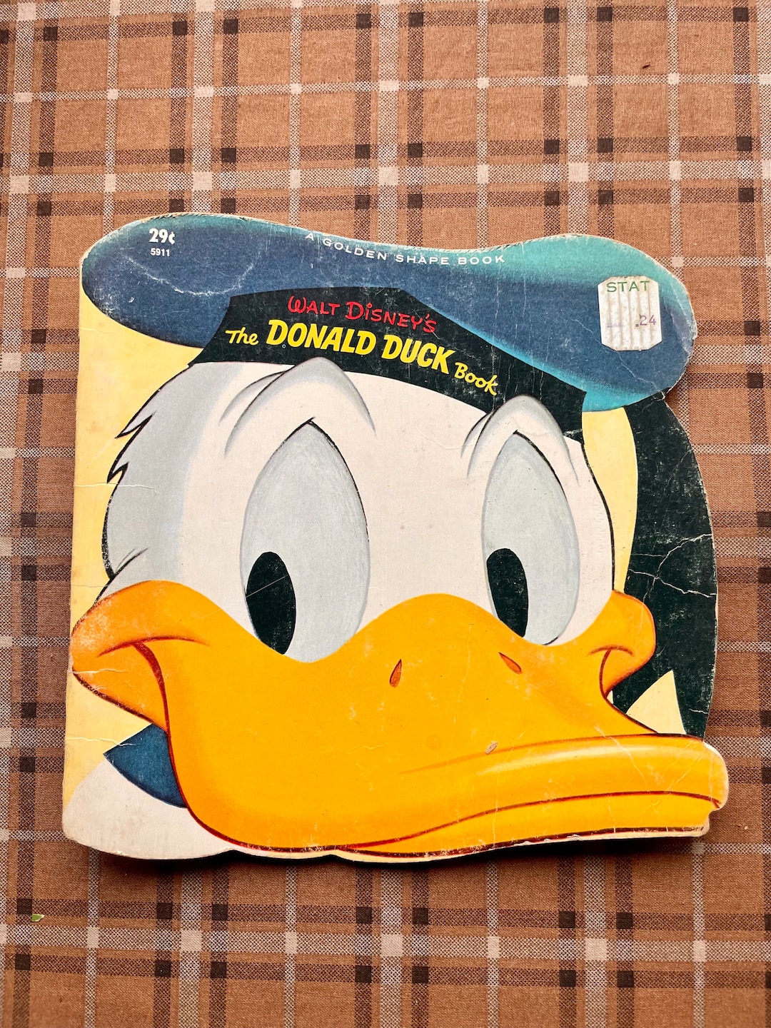 Walt Disney’s the Donald Duck Book Vintage Golden Shape Children’s Book ...