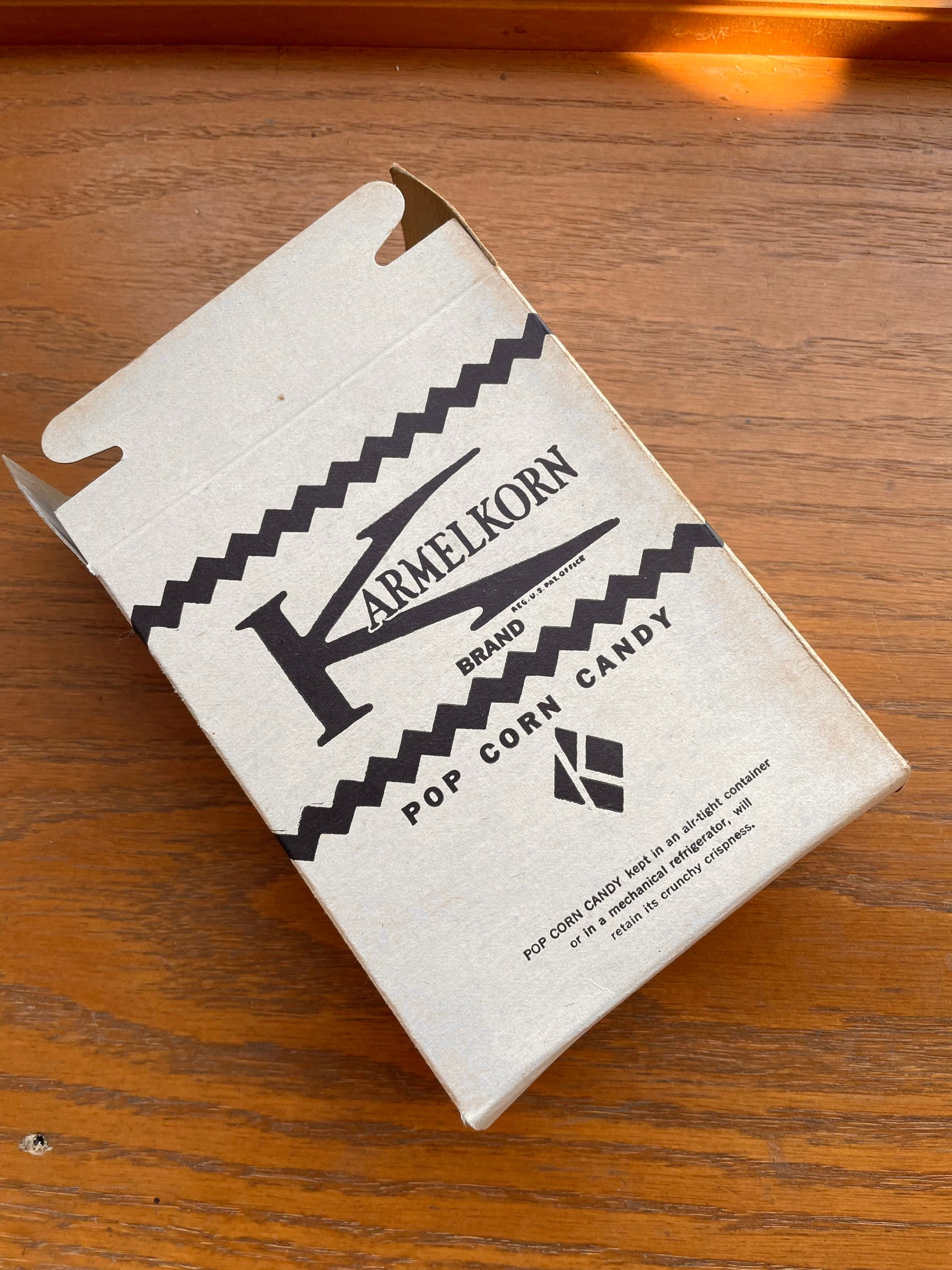 Vintage Karmelkorn Popcorn Candy Box Unused | Etsy