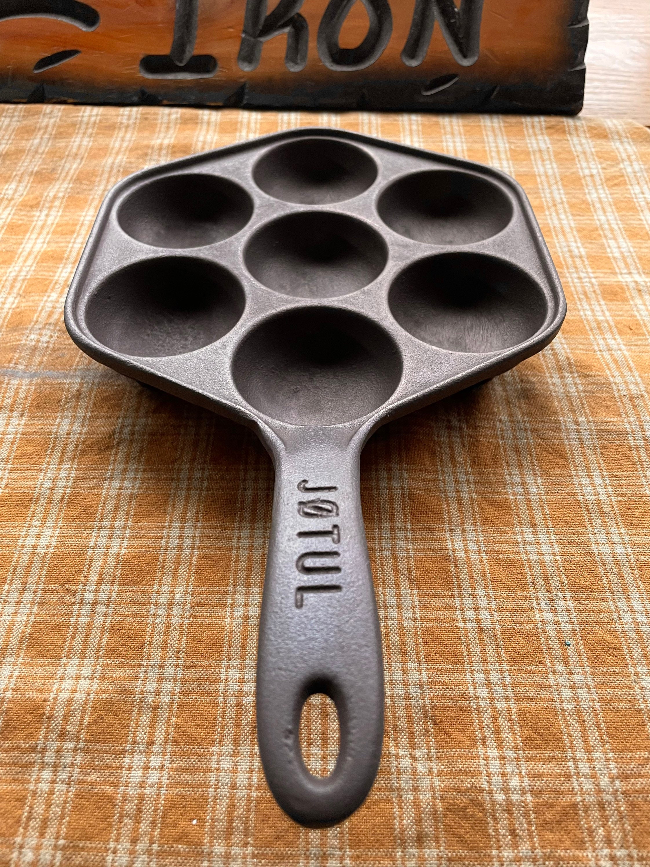 Vintage Jøtul Aebleskiver Cast Iron Pan | Etsy