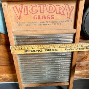 Vintage National Wooden Frame Victory Glass Washboard - Etsy