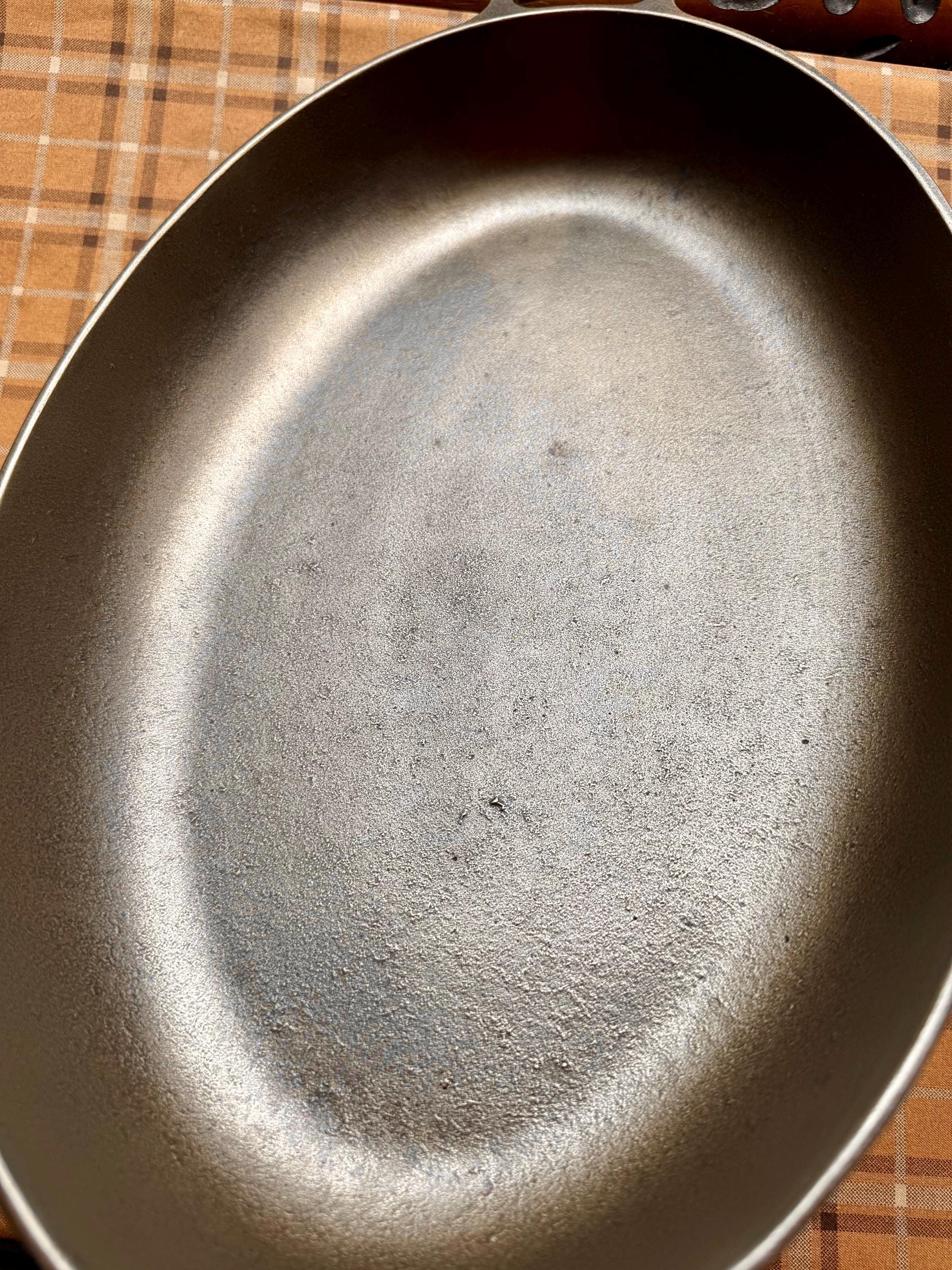 WOW! Griswold #15 Oval Fish Pan Large Block Logo Cast Iron Skillet - Etsy