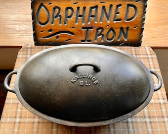 Cast Iron Oval Roaster - Etsy