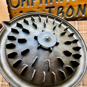 Rare! 1800’s Convex Cast Iron Broiler Pan With Grease Catch - Etsy