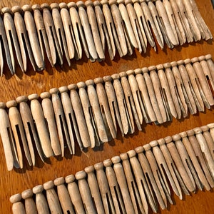 130 Vintage Round Clothes Pins - Etsy