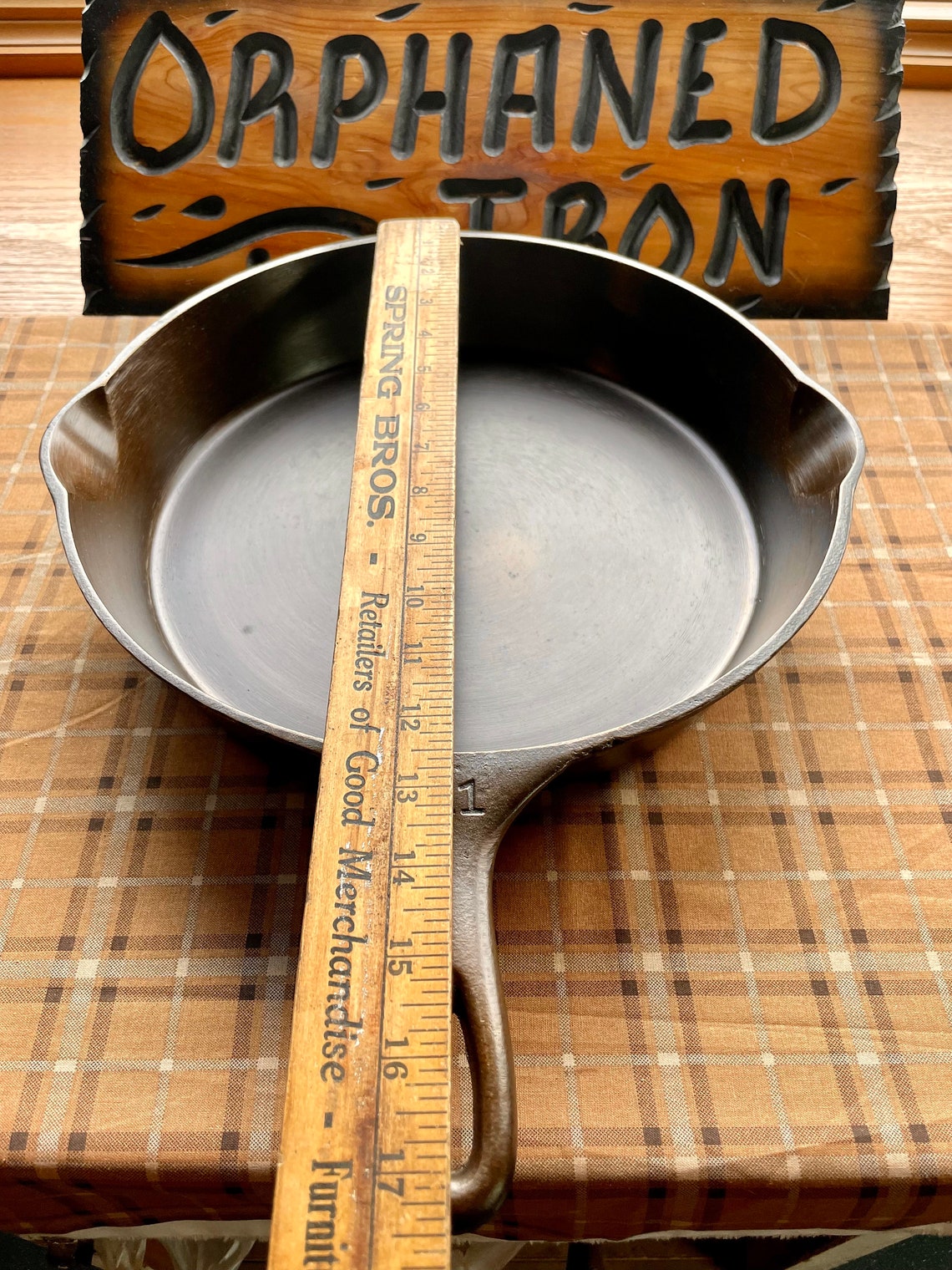 RARE! Wagner Ware #11 Pie Logo Cast Iron Skillet - Etsy