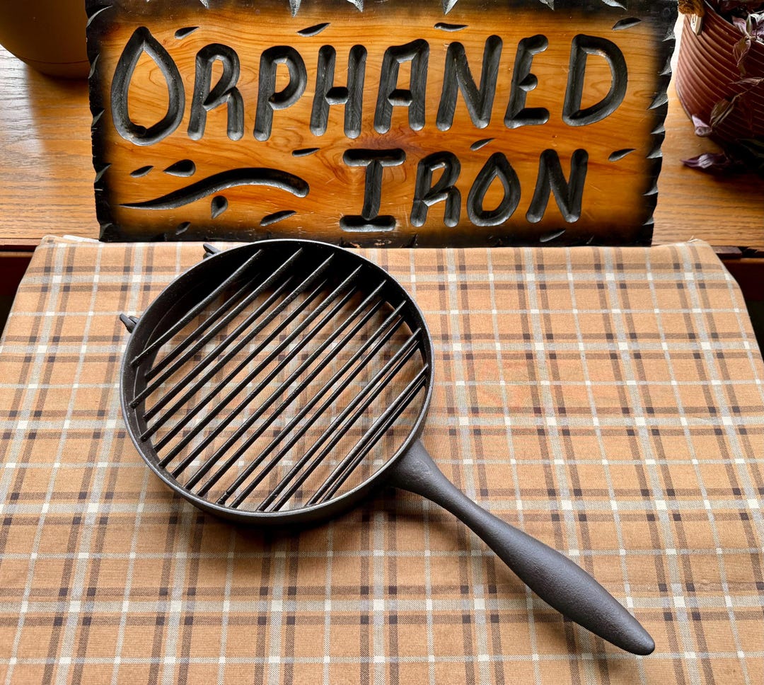 RARE! Patent 1876 Hinged Cast Iron Double Broiler Pan - Etsy