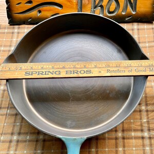 RARE! Favorite #12 Blue Enamel Smiley Logo Cast Iron Skillet - Etsy