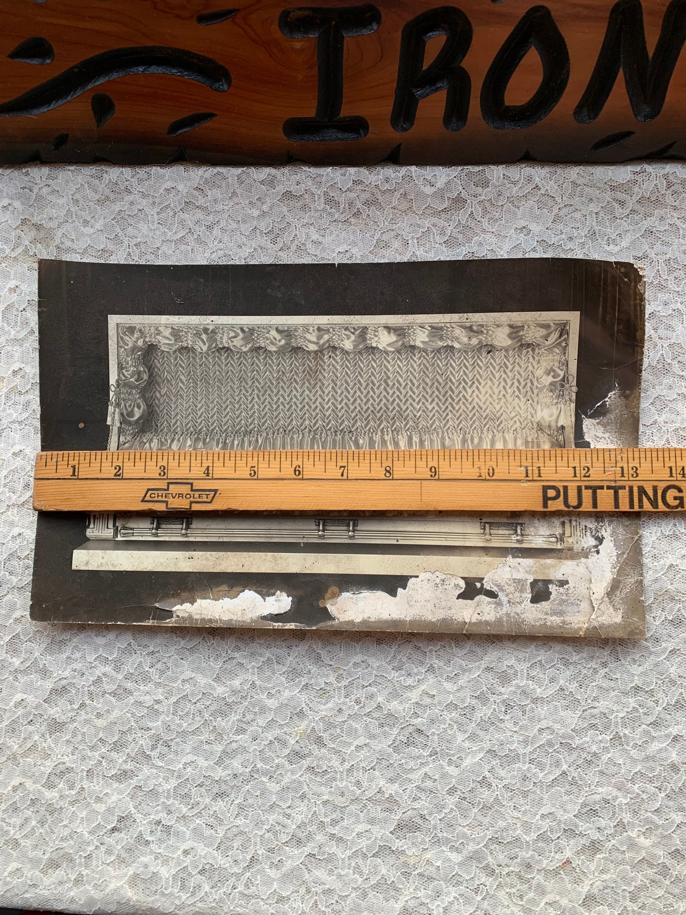 Vintage Casket Salesman Sample Creepy Photo | Etsy