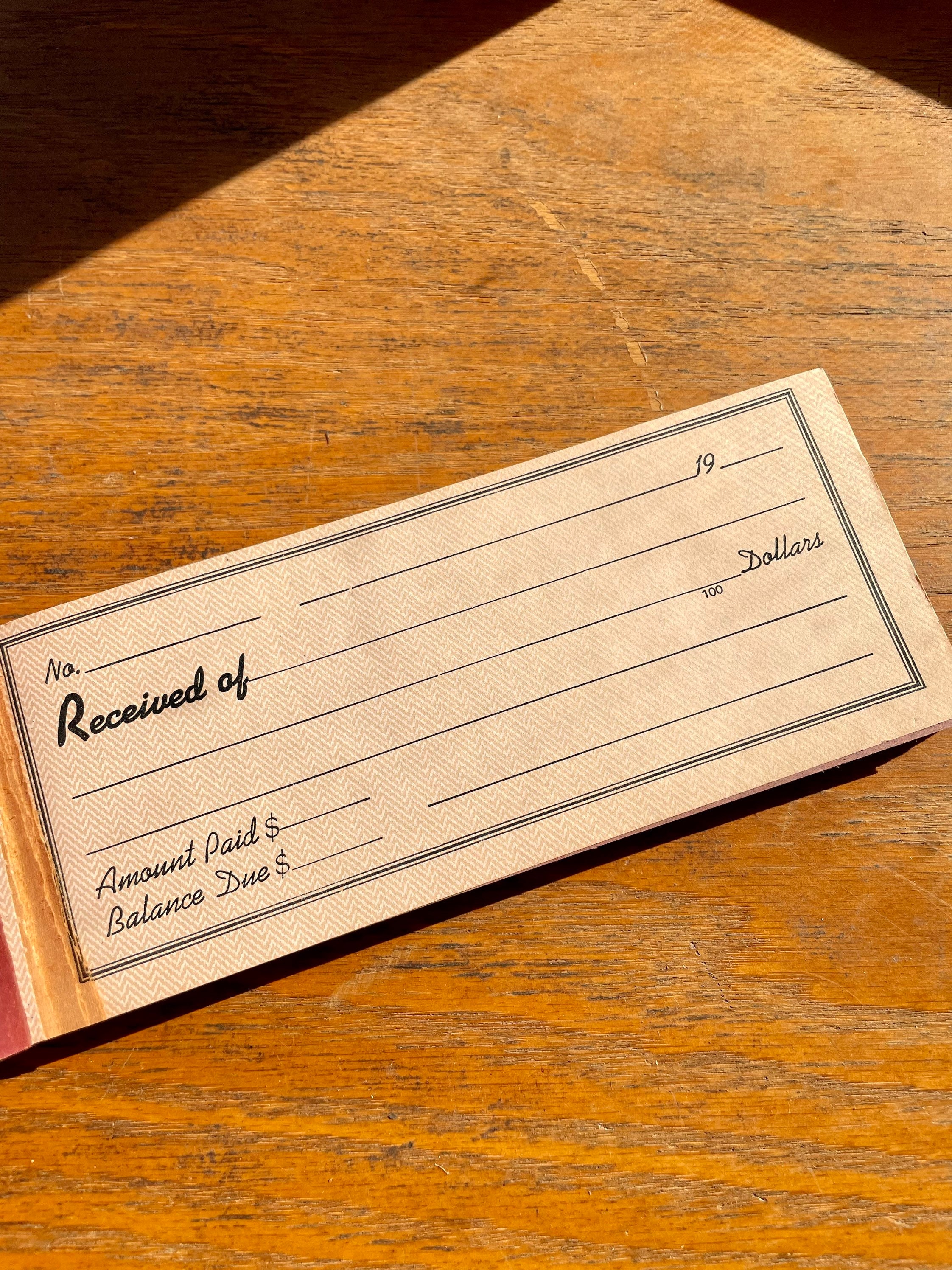 Vintage Security Money Receipts Booklet - Etsy