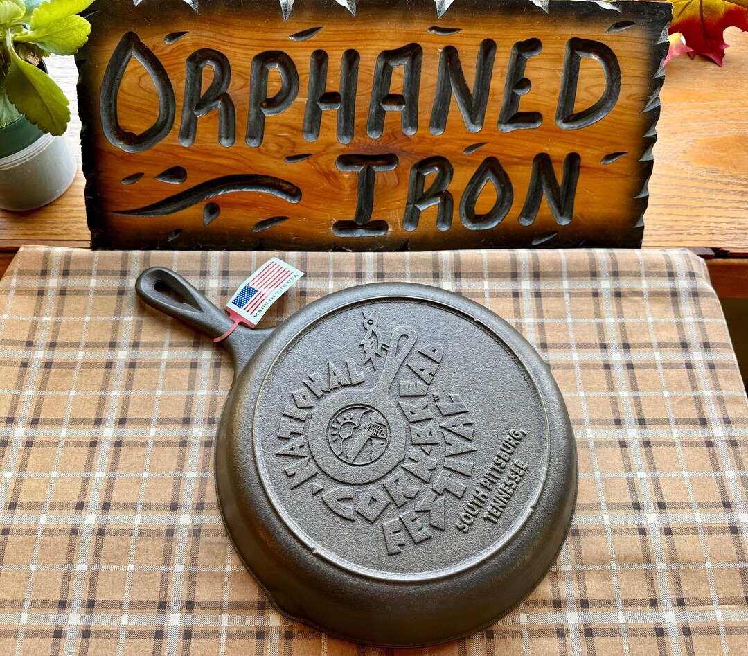 NOS! National Cornbread Festival #8 Lodge Advertising Cast Iron Skillet ...