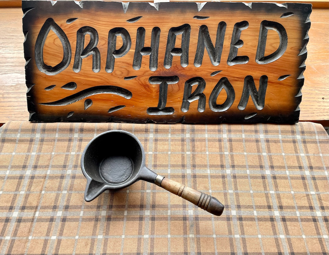 Rare Wagner Ware Wooden Handle Cast Iron Wax Ladle - Etsy