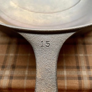 Rare! AB&I #15 Cast Iron Milled Bottom Skillet - Etsy