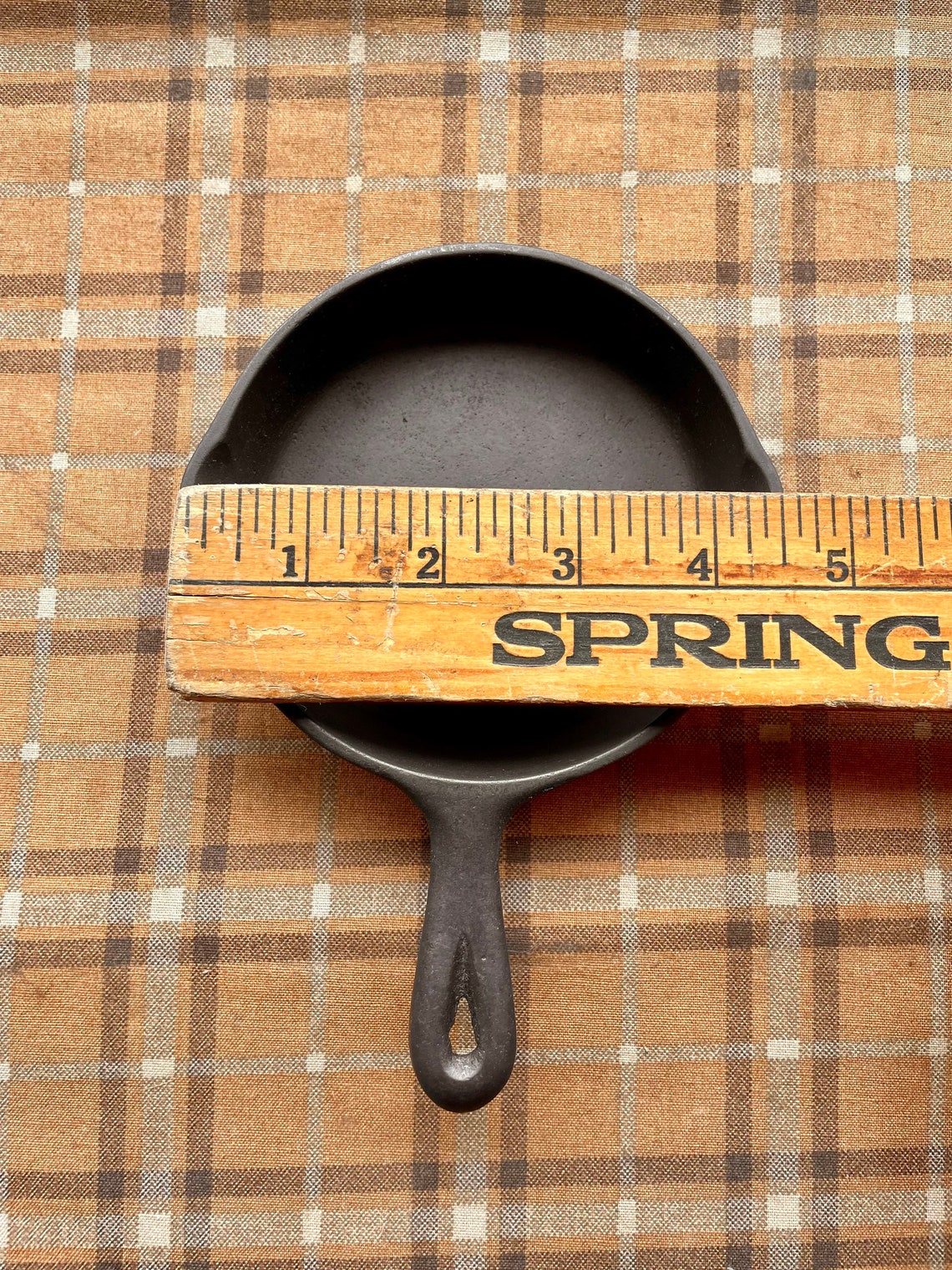 Rare! Favorite Piqua Ware Cast Iron Skillet Toy With Heat Ring - Etsy