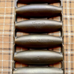 Rare! Wagner Ware Vienna Roll Cast Iron Baking Pan - Etsy