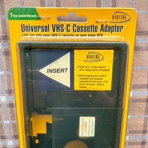 NOS! Digital Concepts Universal VHS-C Cassette Adapter - Etsy