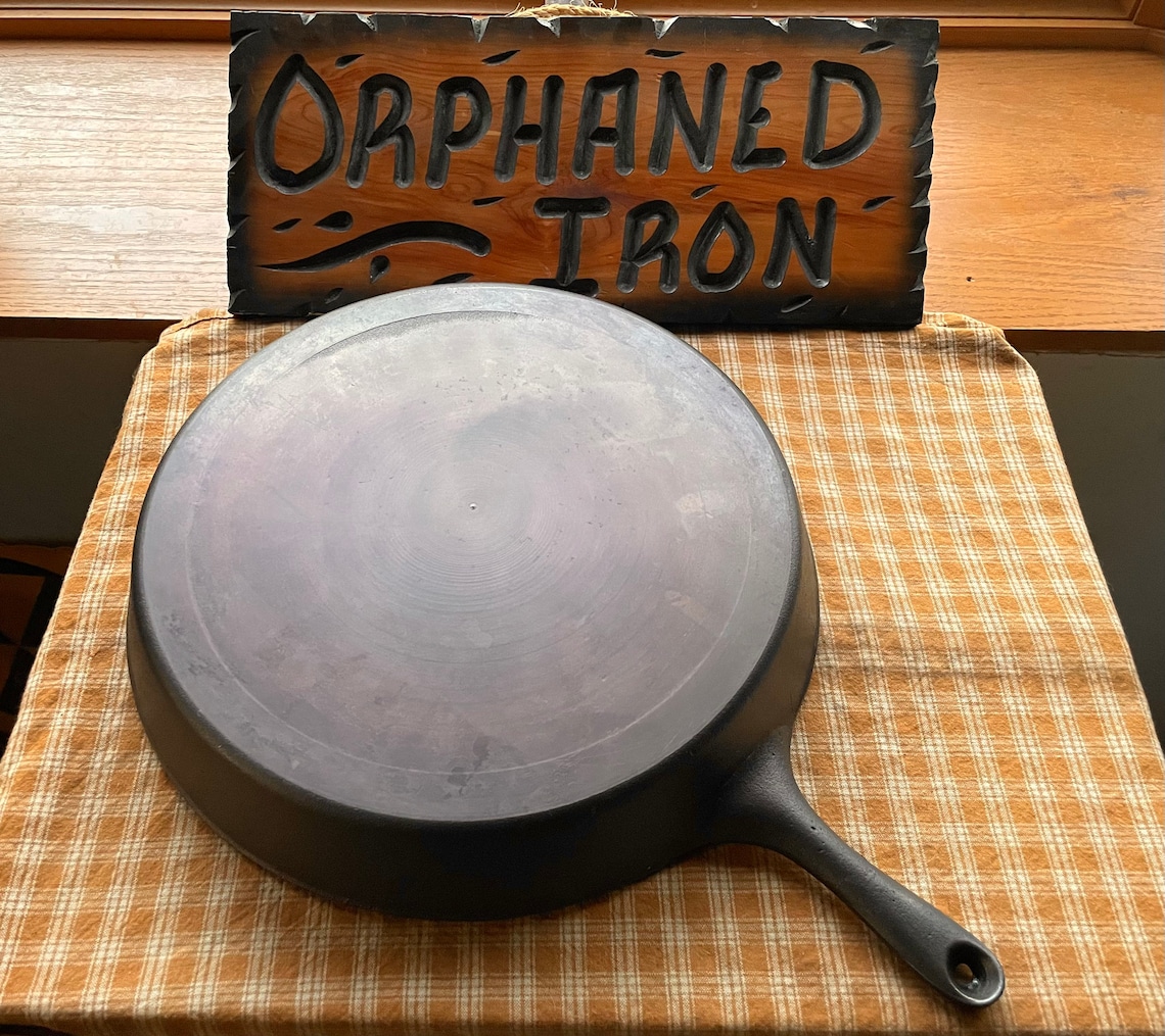 Rare! AB&I #15 Cast Iron Milled Bottom Skillet - Etsy