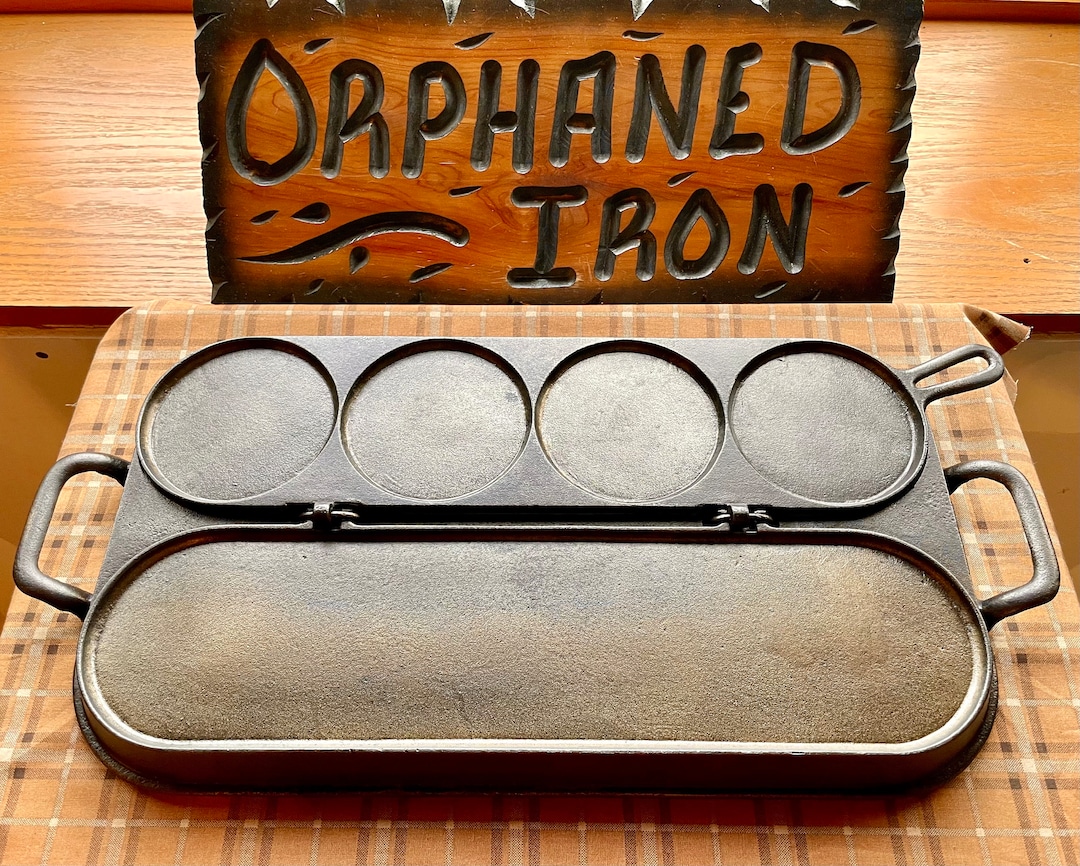 RARE 1867 Four Count Pancake Flipper Cast Iron Griddle - Etsy