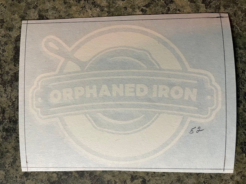 Orphaned Iron Logo Vinyl Sticker - Etsy