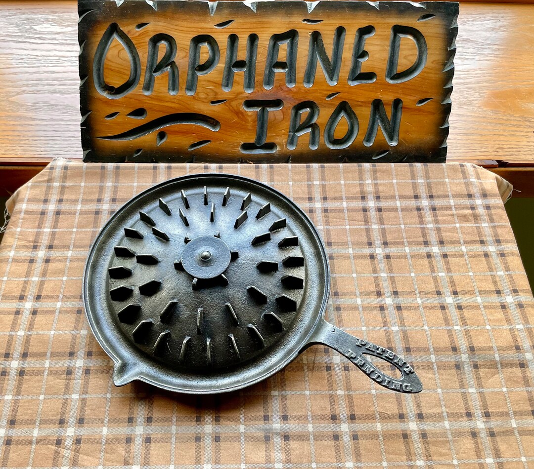 Rare! 1800’s Convex Cast Iron Broiler Pan With Grease Catch - Etsy