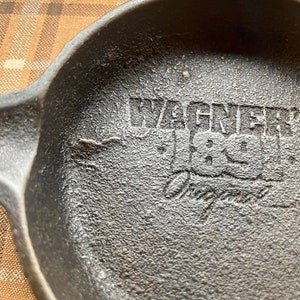 Wagner Ware 100 Year Anniversary Miniature Cast Iron Skillet Ashtray ...