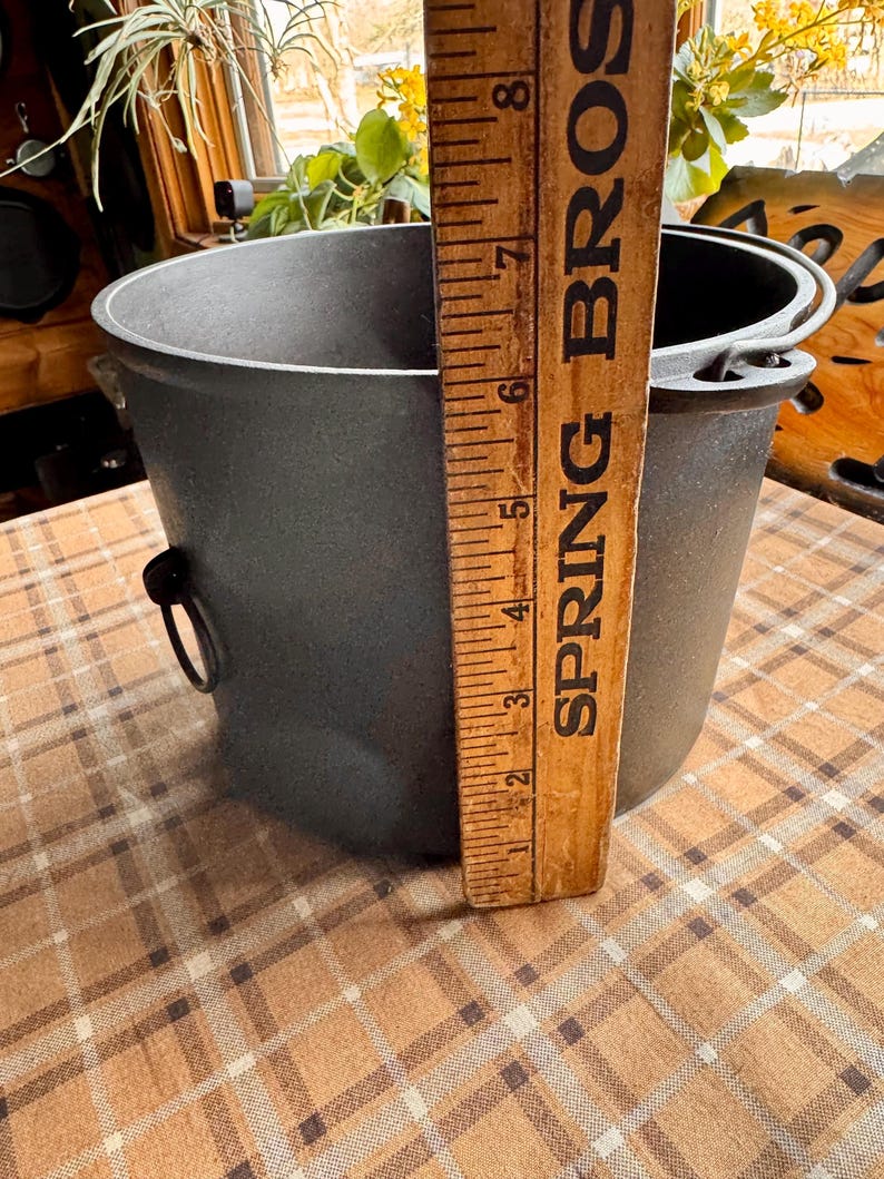 Rare! Wagner #6 Block Logo Flat Bottom Kettle - Etsy