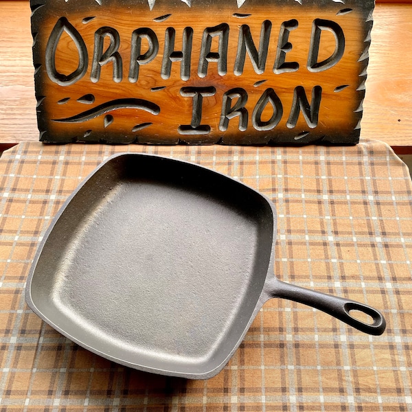 Square Cast Iron Skillet - Etsy