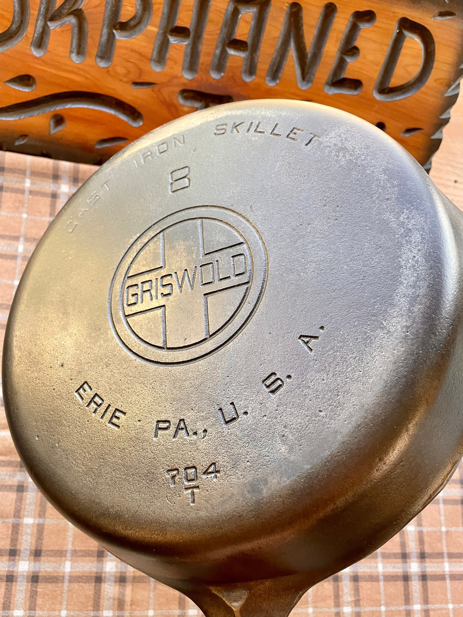 Griswold 8 Large Block Logo Cast Iron Skillet - Etsy