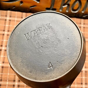 Rare Wapak 4 Tapered Logo Cast Iron Skillet - Etsy