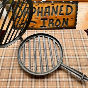 RARE! Russell’s Patent 1867 Hinged Cast Iron Double Broiler Pan - Etsy