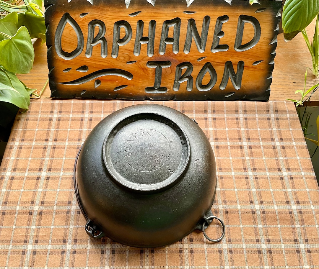 Rare! Wapak #3 Arc Logo Cast Iron Scotch Bowl - Etsy