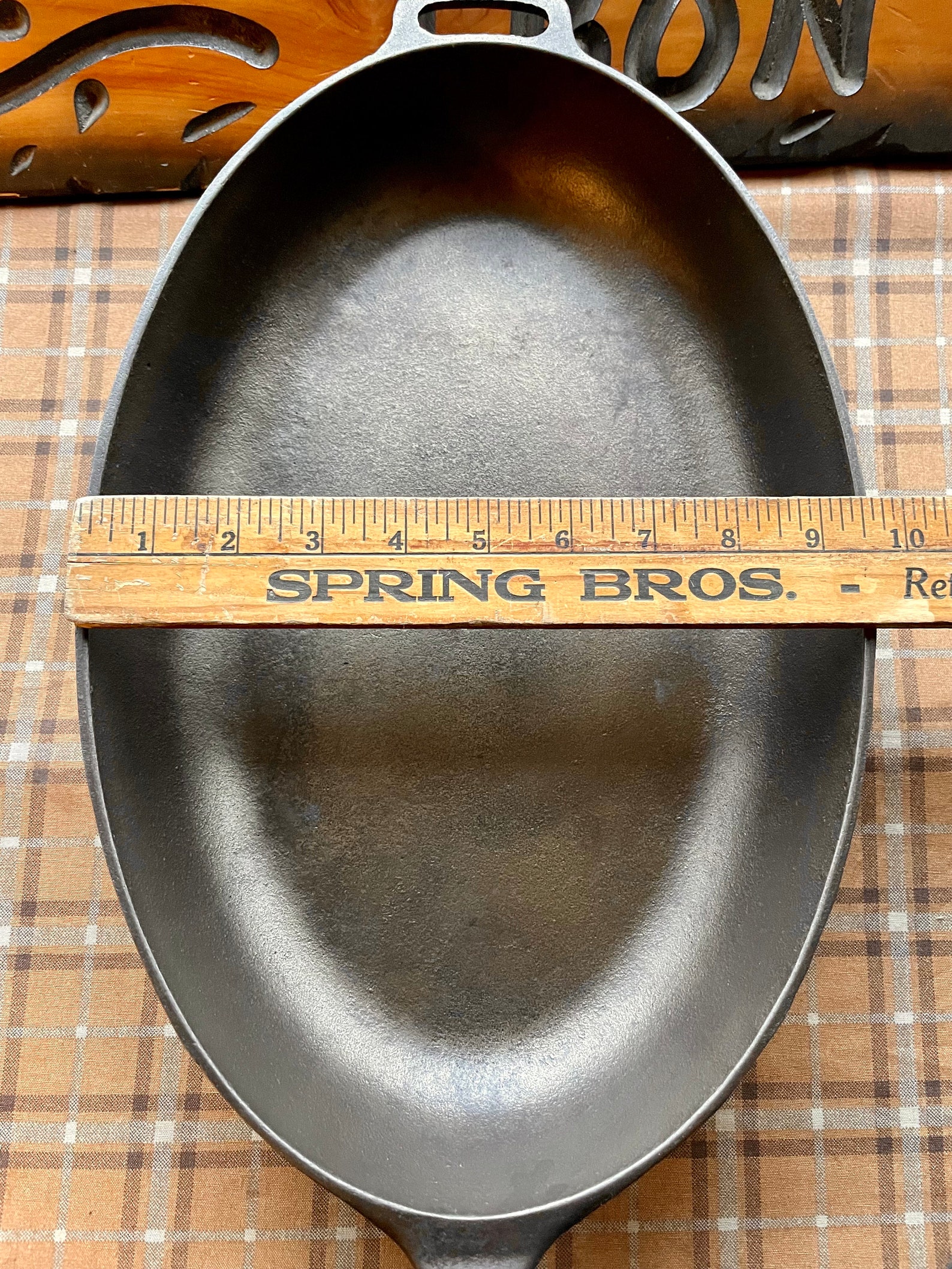 WOW! Griswold #15 Oval Fish Pan Large Block Logo Cast Iron Skillet - Etsy