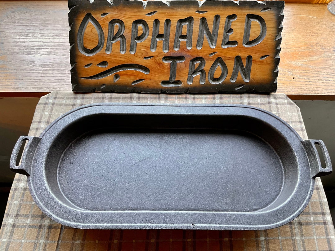 Wagner Straight Block Logo Sad Iron Heater/long Pan Cast Iron - Etsy