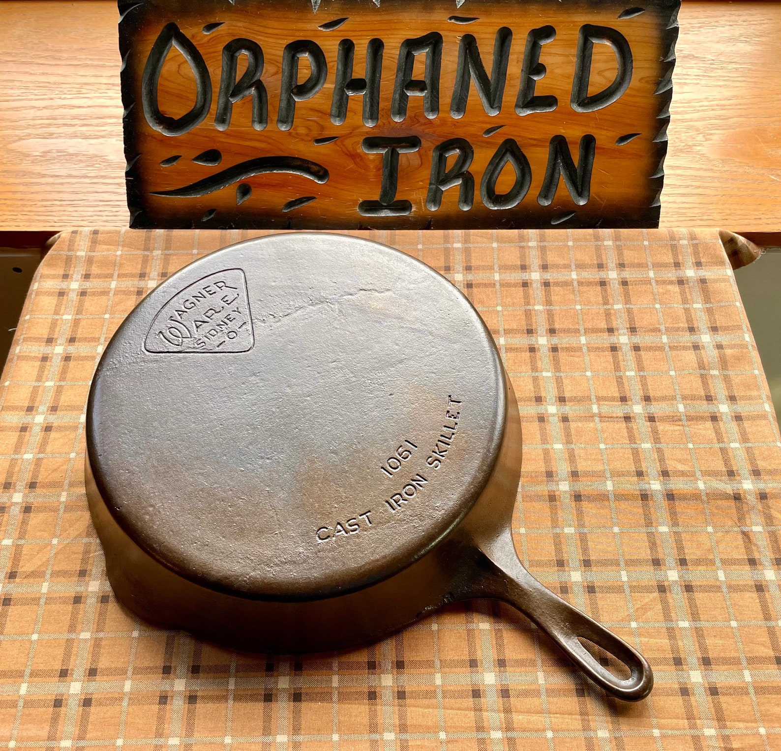 RARE! Wagner Ware #11 Pie Logo Cast Iron Skillet - Etsy