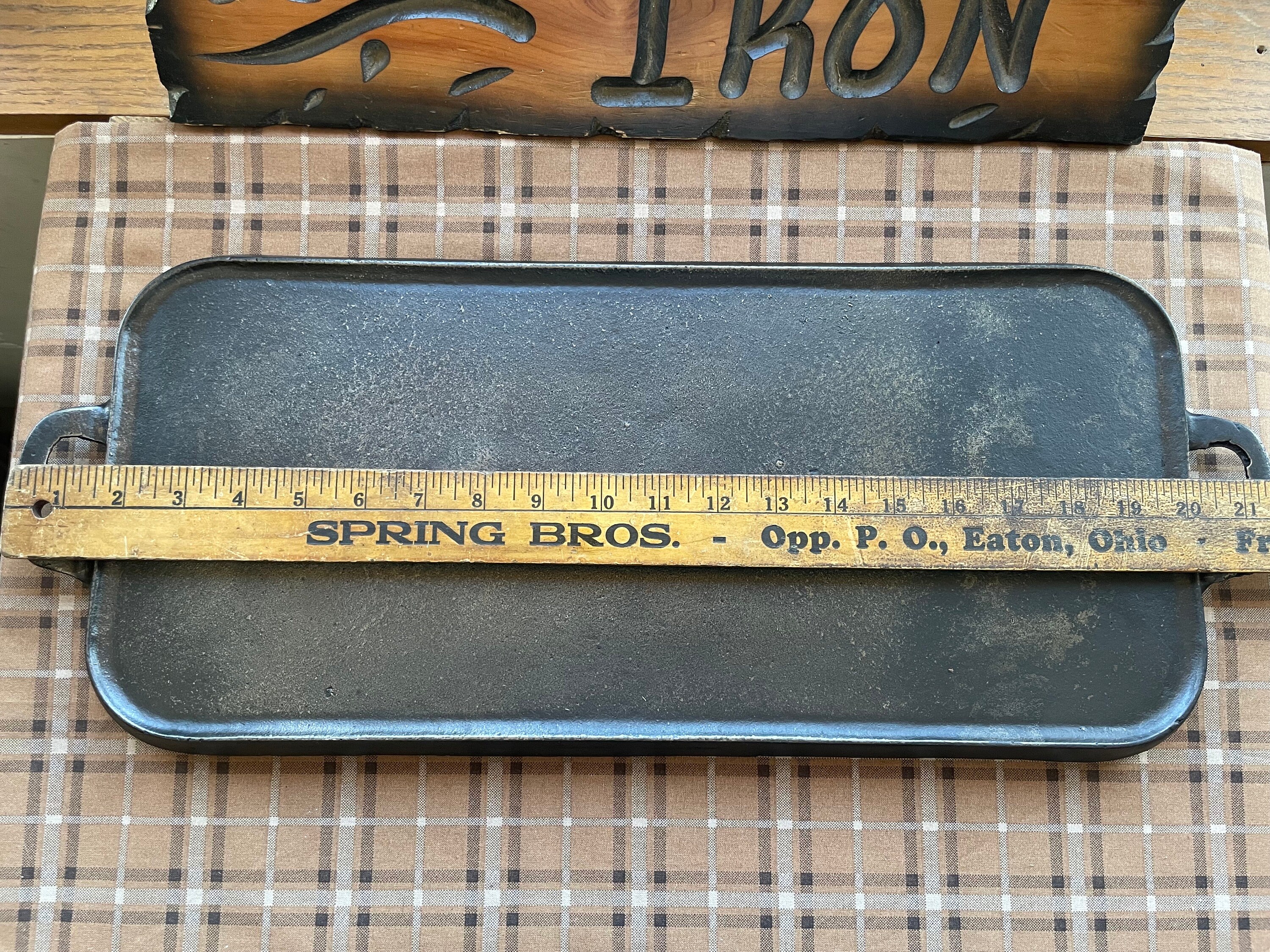 Rare! Wapak #8 Block Logo Long Griddle With Erie Ghost Mark - Etsy