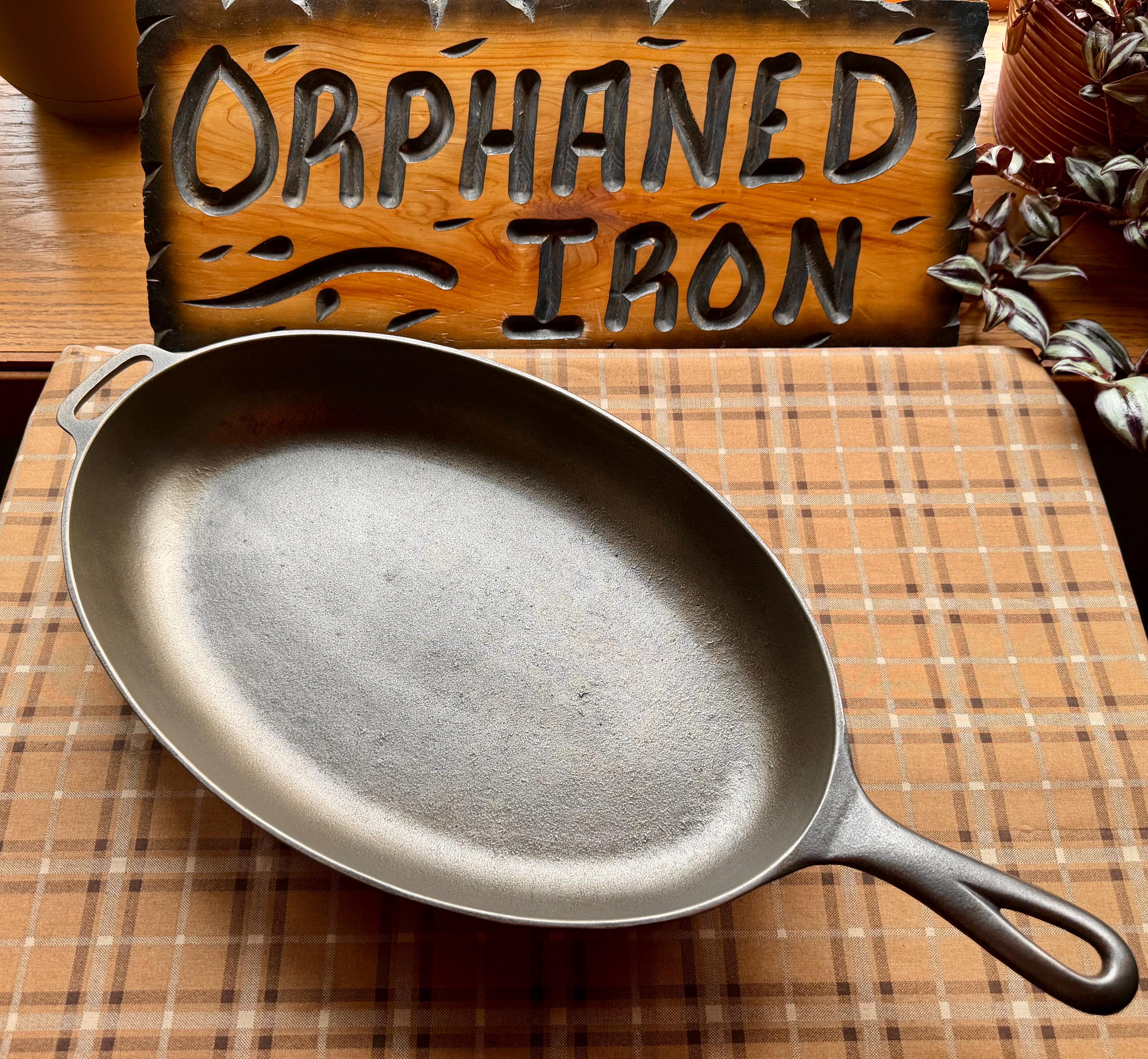 WOW! Griswold #15 Oval Fish Pan Large Block Logo Cast Iron Skillet - Etsy