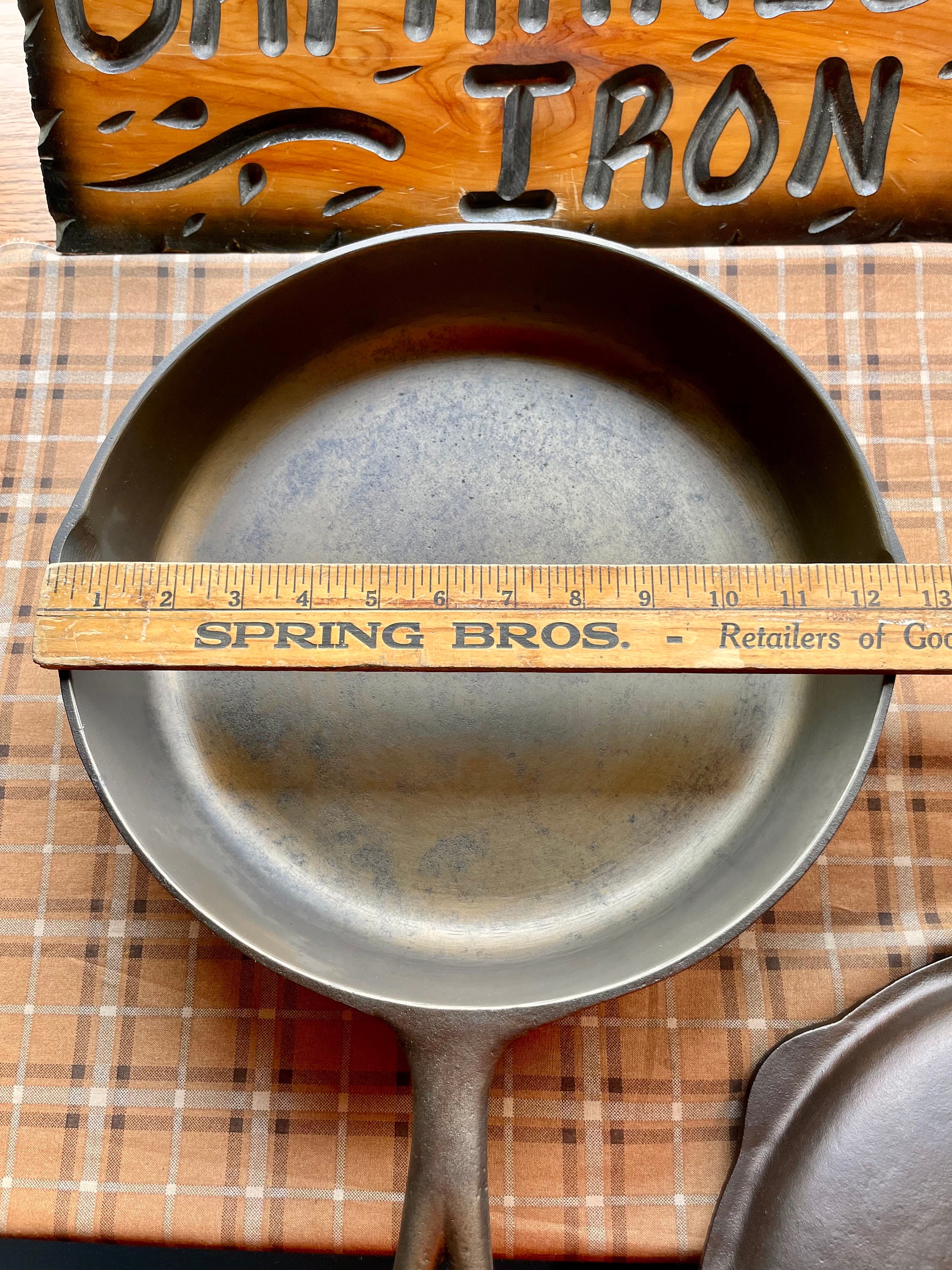 BSR #10 Red Mountain Series Cast Iron Skillet With Lid - Etsy
