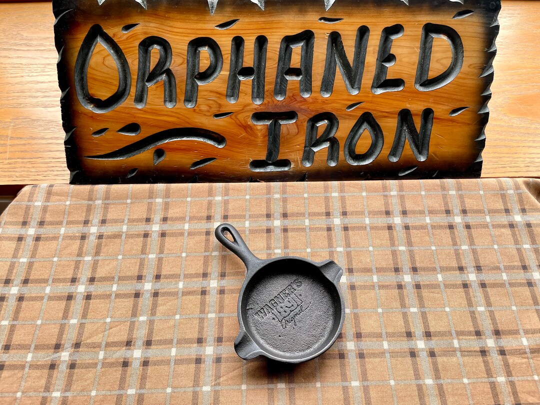 Wagner Ware 100 Year Anniversary Miniature Cast Iron Skillet Ashtray ...